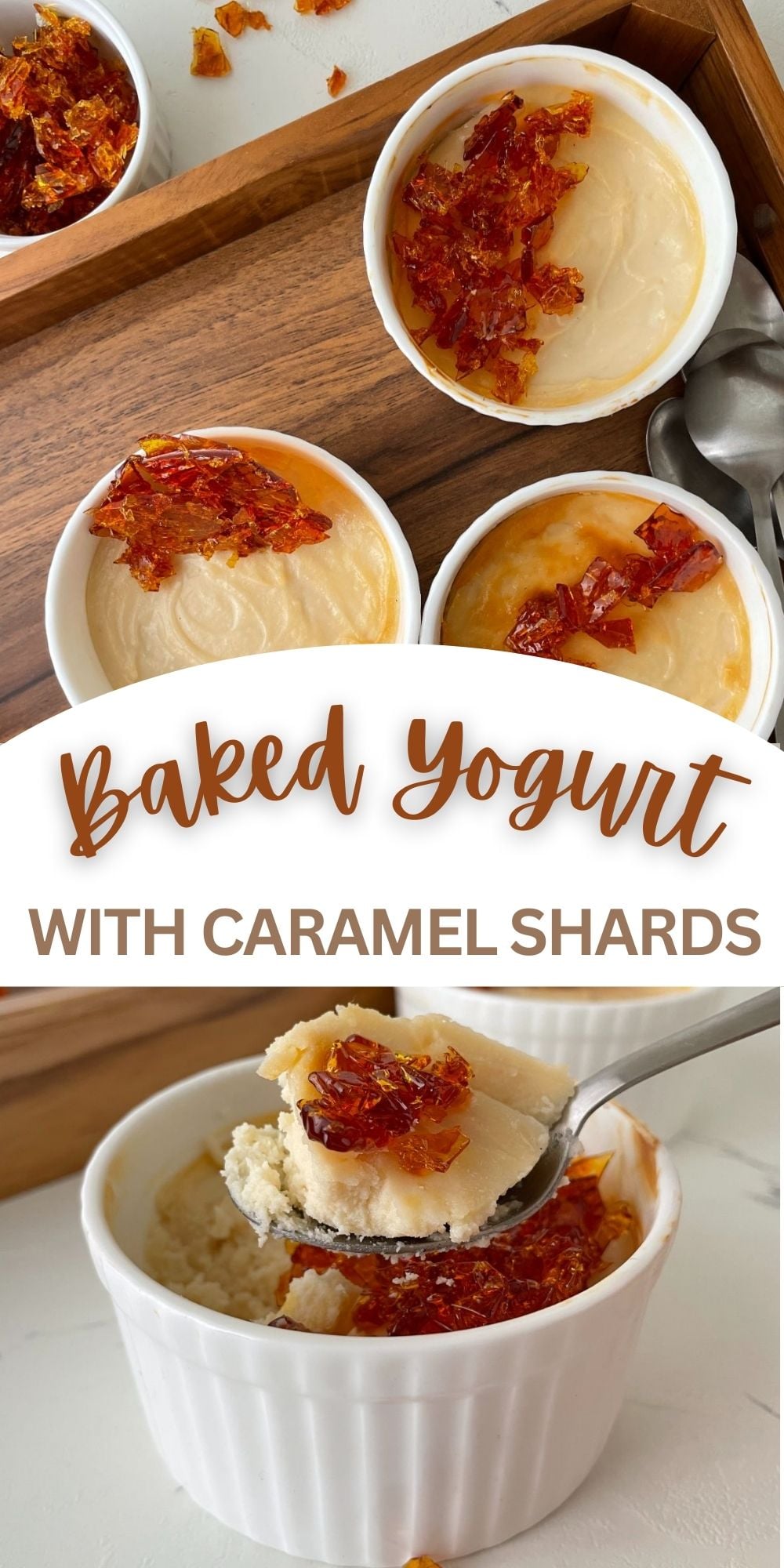 Baked Yogurt with Caramel Shards - Unique Cooks