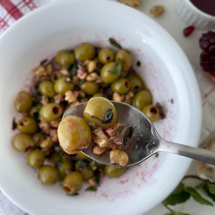 Zeytoon Parvardeh- Molasses Marinated Olives - Unique Cooks