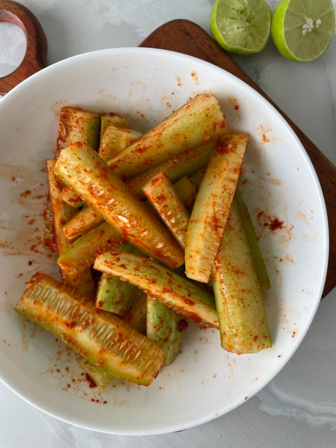 Cucumber and Tajin Salad | Pepinos con Chile - Unique Cooks