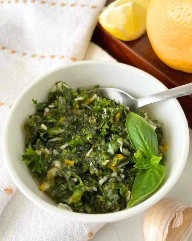 Basil Gremolata - Unique Cooks