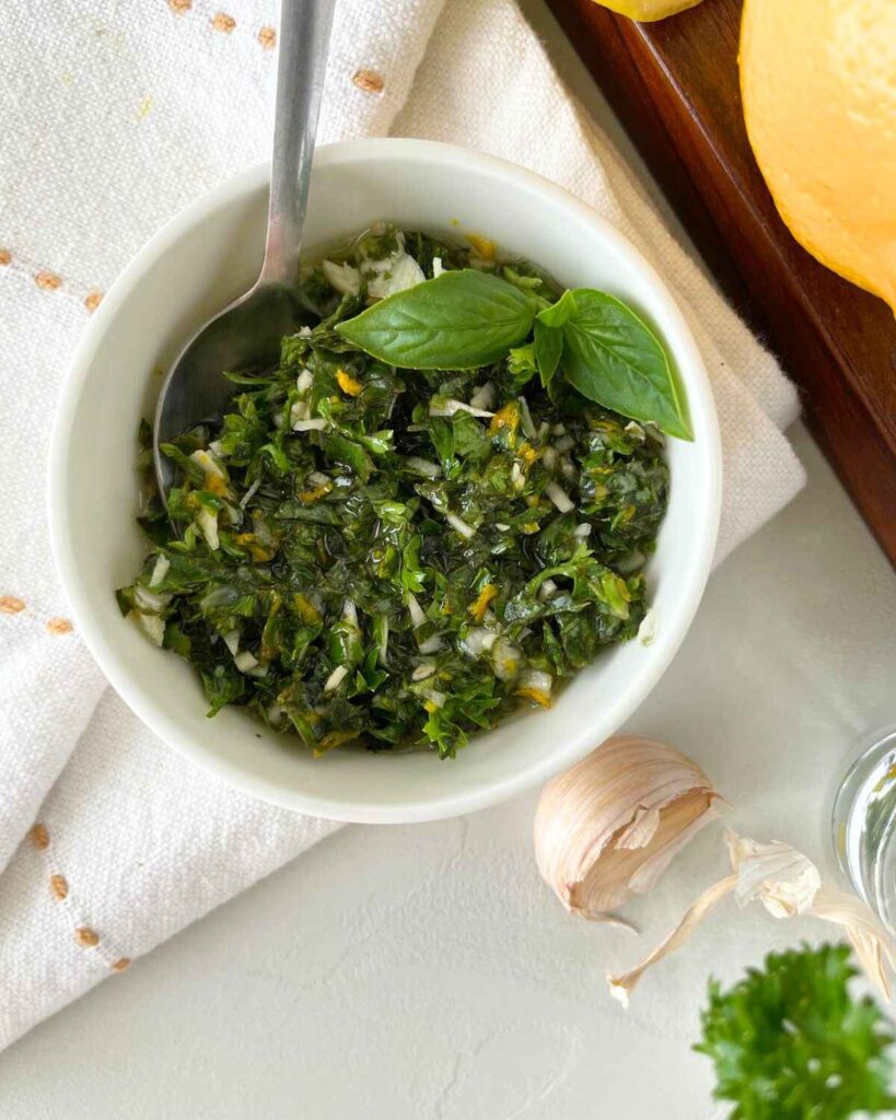 Basil Gremolata - Unique Cooks
